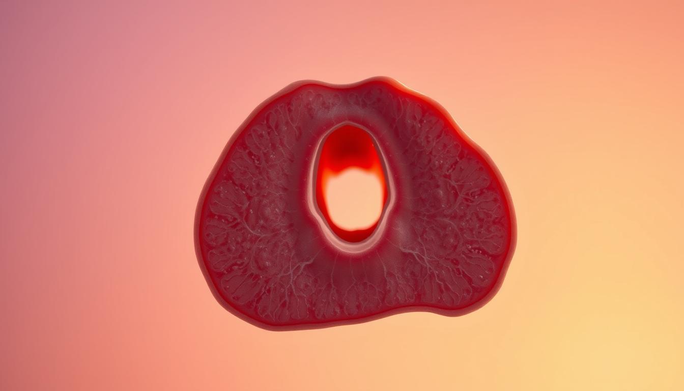 A-detailed-cross-section-of-the-human-thyroid-gland-displayed-against-a ...